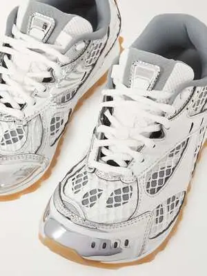 Bottega Veneta Orbit Metallic Sneakers - White