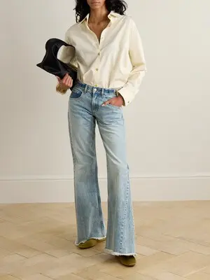 Stella McCartney Frayed Flared Jeans