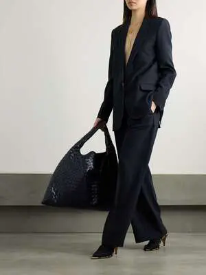 Isabel Marant Omelia Pinstriped Crepe Blazer