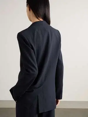 Isabel Marant Omelia Pinstriped Crepe Blazer