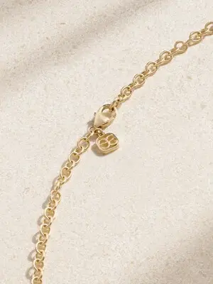 SYDNEY EVAN Icon Combo 14-karat Diamond And Enamel Necklace