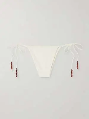 Magda Butrym Bead-embellished Bikini Briefs