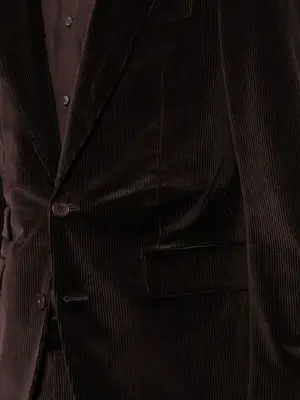 Canali Corduroy Single-breasted Suit - Red