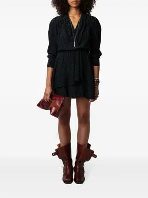 Zadig&Voltaire Rogers Leopard Print Dress - Green
