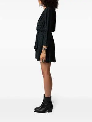 Zadig&Voltaire Rogers Leopard Print Dress - Green