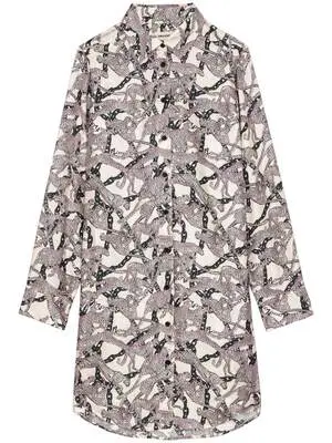 Zadig&Voltaire Rais Animal Print Dress