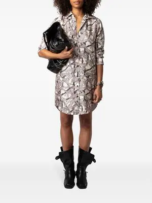 Zadig&Voltaire Rais Animal Print Dress