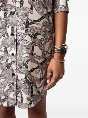 Zadig&Voltaire Rais Animal Print Dress