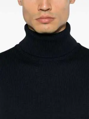 ROBERTO COLLINA Turtleneck Sweater - Blue