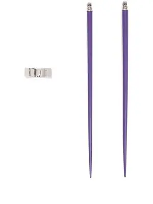Shanghai Tang Year Of The Dragon Chinese Zodiac Chopsticks - Purple