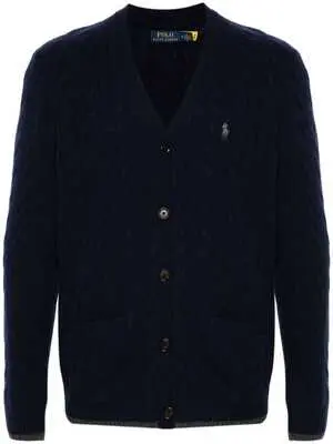 Polo Ralph Lauren Pony-embroidered Cardigan - Blue