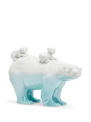 LLADRO Mummy Bear And Babies Sculpture