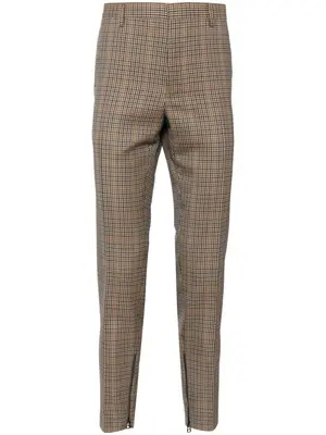 LANVIN Checked Tapered Trousers