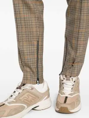 LANVIN Checked Tapered Trousers