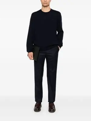 A.p.c. Logo-embroidered Sweater - Blue