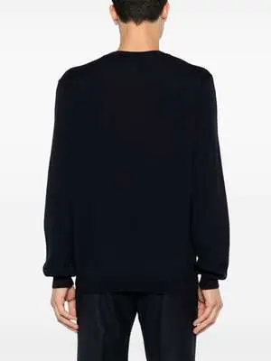 A.p.c. Logo-embroidered Sweater - Blue