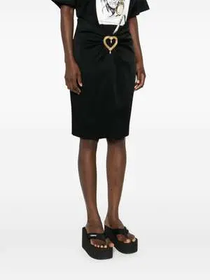 Moschino Heart Cut-out Mini Skirt