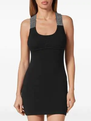 Philipp Plein Crystal-embellished Minidress