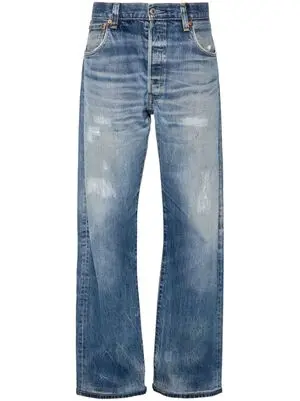 RE/DONE High-rise Straight Leg Jeans