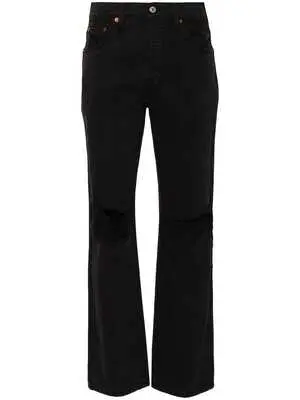 RE/DONE High-waisted Flared-leg Jeans