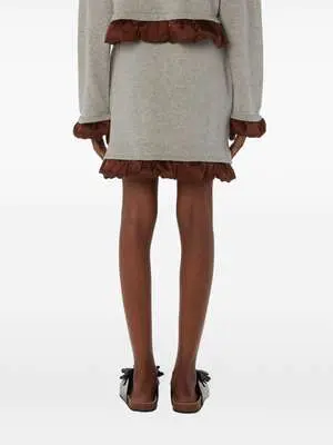 JW Anderson Satin-trimmed Mini Skirt