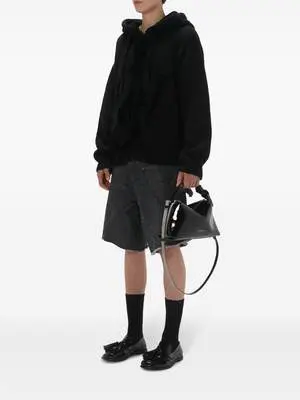 JW Anderson Anchor-logo Zip Hoodie - Black