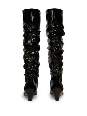 MSGM 55mm Leather Boots - Black