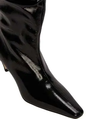 MSGM 55mm Leather Boots - Black