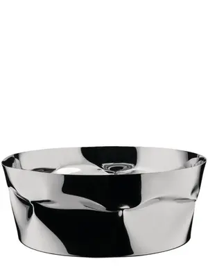 ALESSI Compressioni Serving Bowl - Silver