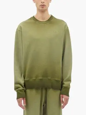 MSGM Embroidered Logo Cotton Sweatshirt