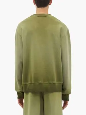 MSGM Embroidered Logo Cotton Sweatshirt