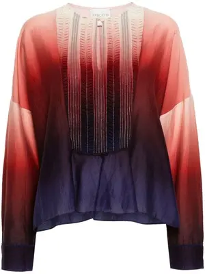 FORTE_FORTE Gradient-effect Blouse