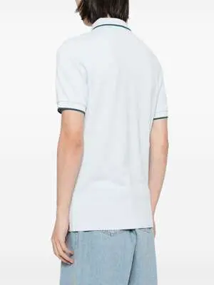 Fred Perry Logo-embroidered Cotton Polo Shirt - Blue