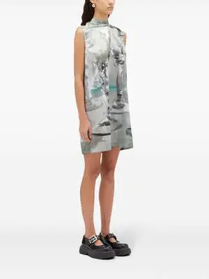 MSGM Graphic-print Mini Dress
