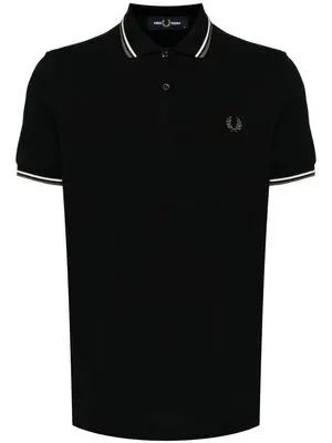 Fred Perry Twin Tipped Polo Shirt - Black