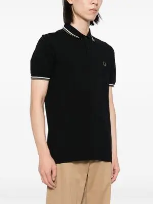 Fred Perry Twin Tipped Polo Shirt - Black