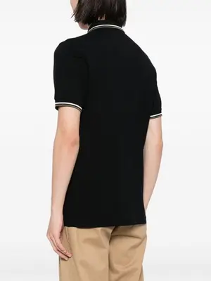 Fred Perry Twin Tipped Polo Shirt - Black