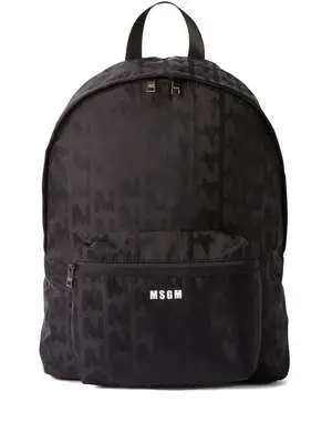 MSGM Logo-print Backpack - Black