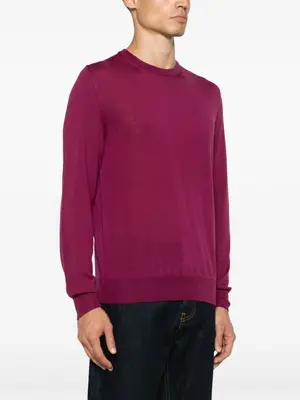 Canali Fine-knit Sweater - Purple