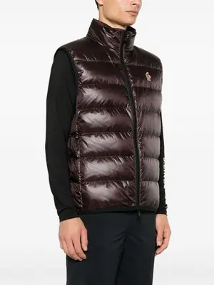 Moncler Panelled Gilet - Purple