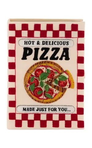 OLYMPIA LE-TAN Pizza Book Clutch - Red