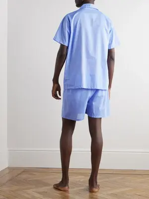Derek Rose Amalfi Camp-collar Cotton-batiste Pyjama Set