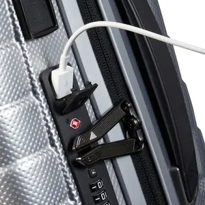 SAMSONITE Proxis -inches Carry On Spinner Suitcase - Silver