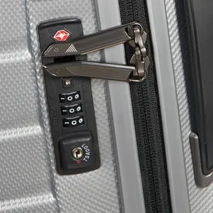 SAMSONITE Proxis Medium Spinner Checked Suitcase - Silver
