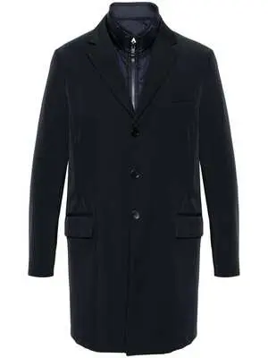 FAY Layered Overcoat - Blue