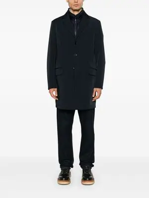 FAY Layered Overcoat - Blue