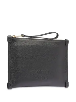 LANCEL Jour De Leather Wristlet Clutch - Black