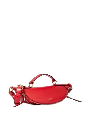 LANCEL Small Origami Leather Crossbody Bag - Red