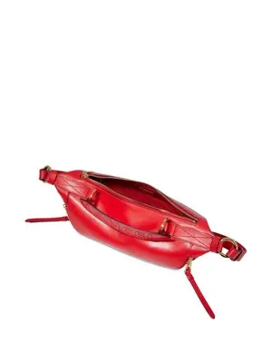 LANCEL Small Origami Leather Crossbody Bag - Red