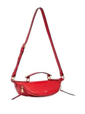 LANCEL Small Origami Leather Crossbody Bag - Red
